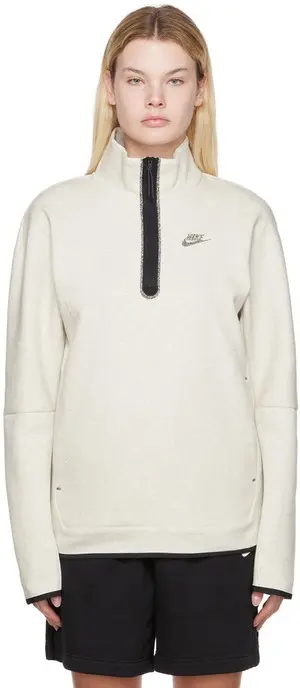 Nike Nike Off-White Tech Fleece Revival Jacket - White/htr