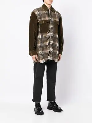UMA WANG Juan Panelled Plaid Jacket