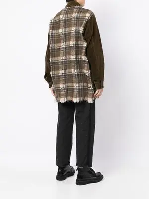 UMA WANG Juan Panelled Plaid Jacket