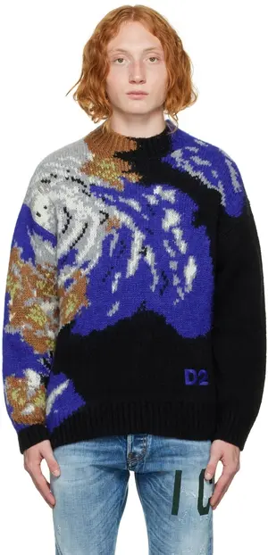 Dsquared2 Earth View Knit Sweater - 961 Color Mix