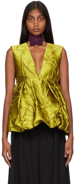 Dries Van Noten Dries Van Noten Yellow Coni Tank Top - 202 Yellow
