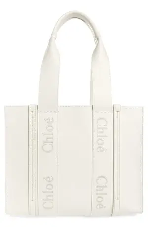 Chloé Medium Woody Leather Tote