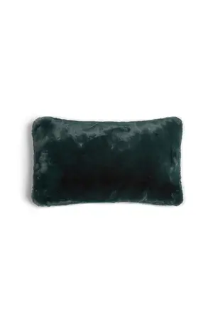 Apparis Cicly Faux Fur Accent Pillow Emerald Green