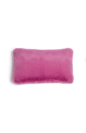 Apparis Cicly Faux Fur Accent Pillow Sugar Pink