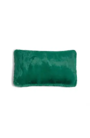 Apparis Cicly Faux Fur Accent Pillow Verdant Green