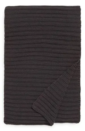 PARACHUTE Oversize Knit Throw Blanket - Charcoal