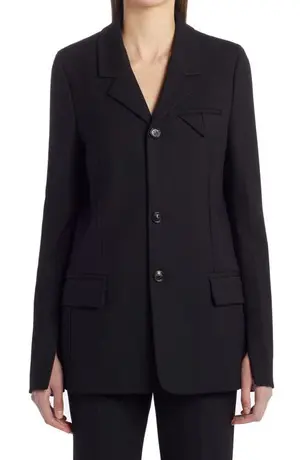 Bottega Veneta Split Cuff Twill Blazer