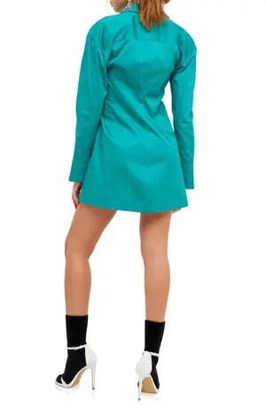 GREY LAB Cotton Blend Shirtdress
