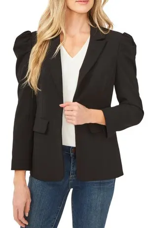 CECE DUPRAZ Puff Shoulder Ponte Blazer