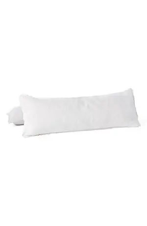 COYUCHI Relaxed Organic Linen Lumbar Pillow Cover - Alpine White
