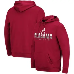 COLOSSEUM Alabama Tide Lantern Pullover Hoodie - Crimson