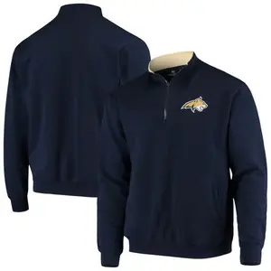 COLOSSEUM Montana State Bobcats Tortugas Logo Quarter-zip Jacket - Navy