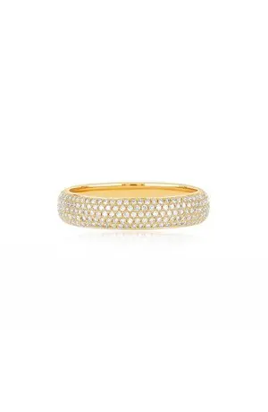 Ef Collection Pavé Diamond Bubble Ring - 14k Yellow Gold
