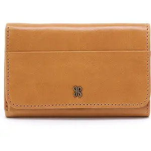 Hobo Jill Leather Trifold Wallet - Natural