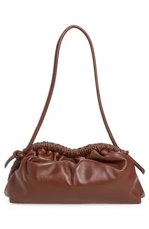 MANSUR GAVRIEL Small Cloud Leather Clutch - Chocolate