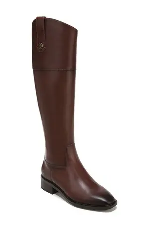 Sam Edelman Drina Leather Knee High Boot Brown