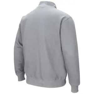 COLOSSEUM Heathered Gray Nc State Wolfpack Tortugas Team Logo Quarter-zip Jacket