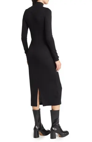 Rag & Bone Mock Neck Long Sleeve Sweater Dress