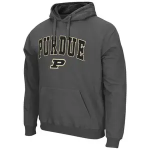 COLOSSEUM Purdue Boilermakers Arch & Logo 3.0 Pullover Hoodie