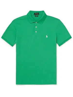 Ralph Lauren Slim-fit Stretch-cotton Piqué Polo Shirt