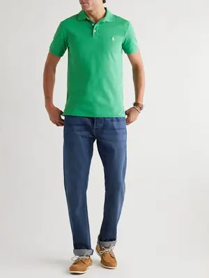 Ralph Lauren Slim-fit Stretch-cotton Piqué Polo Shirt