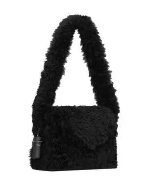 Saint Laurent Small Shearling Shoulder Bag