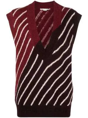 Stella McCartney Striped Alpaca Wool-blend Knitted Top