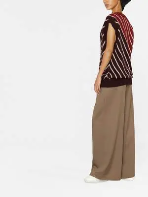 Stella McCartney Striped Alpaca Wool-blend Knitted Top