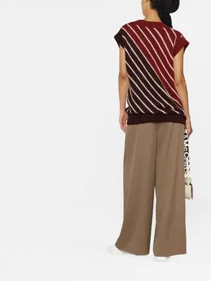 Stella McCartney Striped Alpaca Wool-blend Knitted Top
