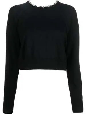 Rabanne Chain-link Neckline Sweater - Black