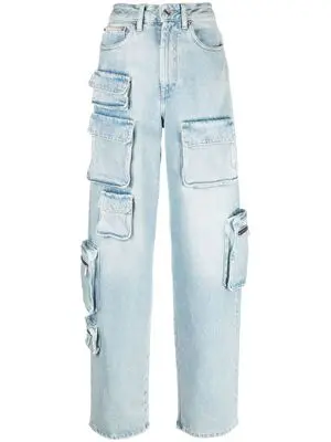 Off-white Cargo Jeans For Women
