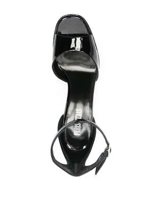 Paris Texas Patent Leather Platform Sandals - Black