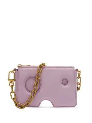 Off-White Burrow Leather Shoulder Bag - Pink