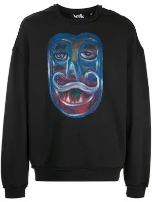 HACULLA. Graphic-print Cotton Sweatshirt