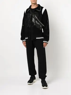 HACULLA. Embroidered Logo Shirt Jacket - Black