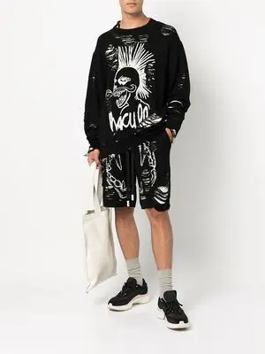 HACULLA. Logo-knit Distressed Jumper