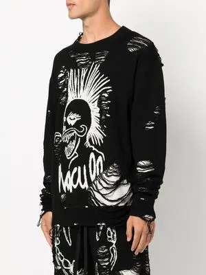 HACULLA. Logo-knit Distressed Jumper