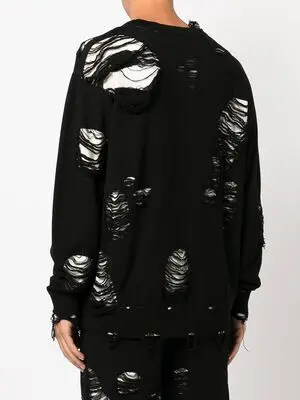 HACULLA. Logo-knit Distressed Jumper