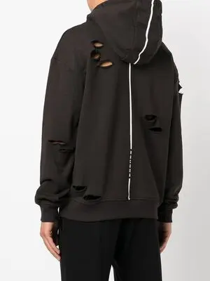 HACULLA. Distressed Pin-detailed Hoodie