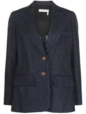 Chloé Two-button Denim Blazer