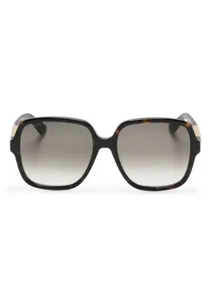 Gucci Oversize Square-frame Sunglasses - Brown