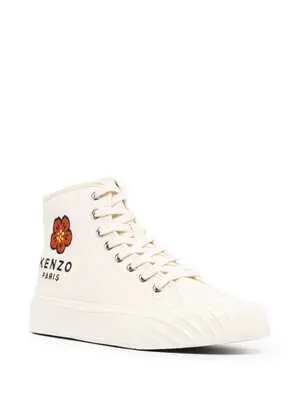 Kenzo Embroidered-logo Hi-top Sneakers