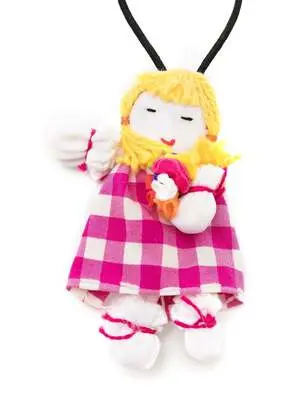 AMIR SLAMA Doll Appliqué Hair Tie