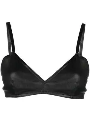 THE MANNEI Sierra Leather Cropped Tank Top