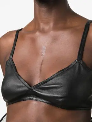 THE MANNEI Sierra Leather Cropped Tank Top
