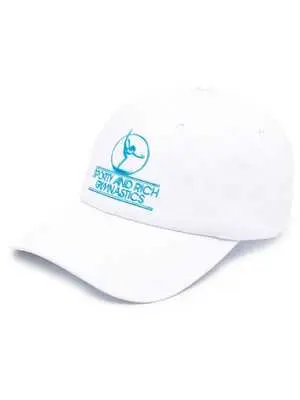 SPORTY & RICH Embroidered-logo Baseball Cap - White