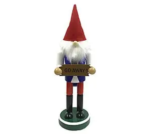 SANTA'S WORKSHOP Inc. 12'h Go Away Gnome Nutcra Ker - One-color