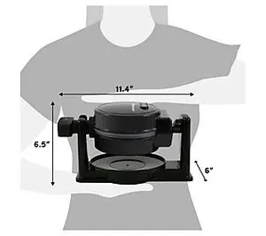 ELITE Gourmet Flip Belgian 1.25' Waffle Maker