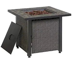 ENDLESS SUMMER Slate Tile Gas Lp Fire Pit - One-color