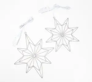 MARTHA STEWART As Is 12' & 14.5' Lit Stars - One-color